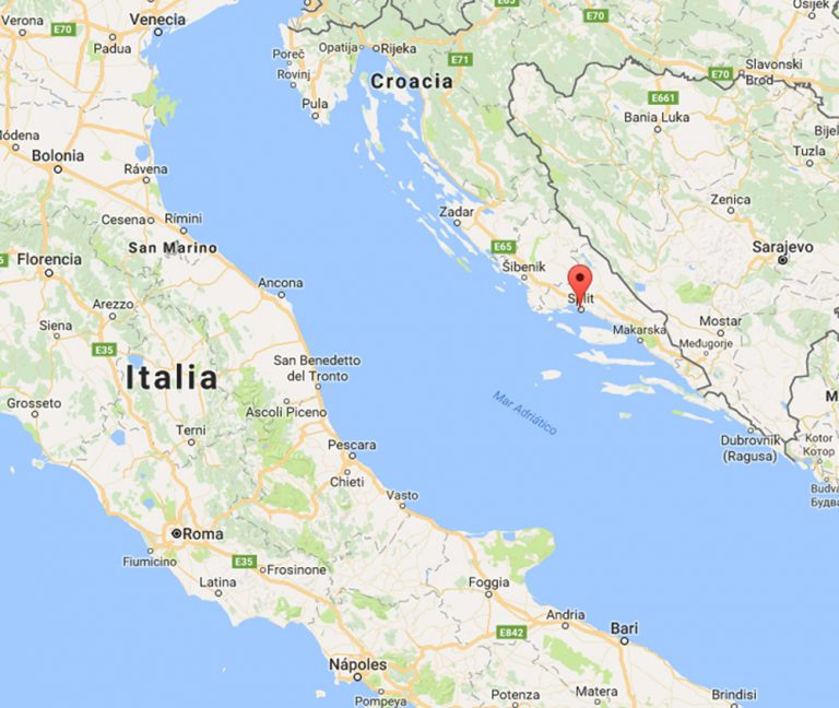 Mapa Split – Croacia – Viajeros del Camino